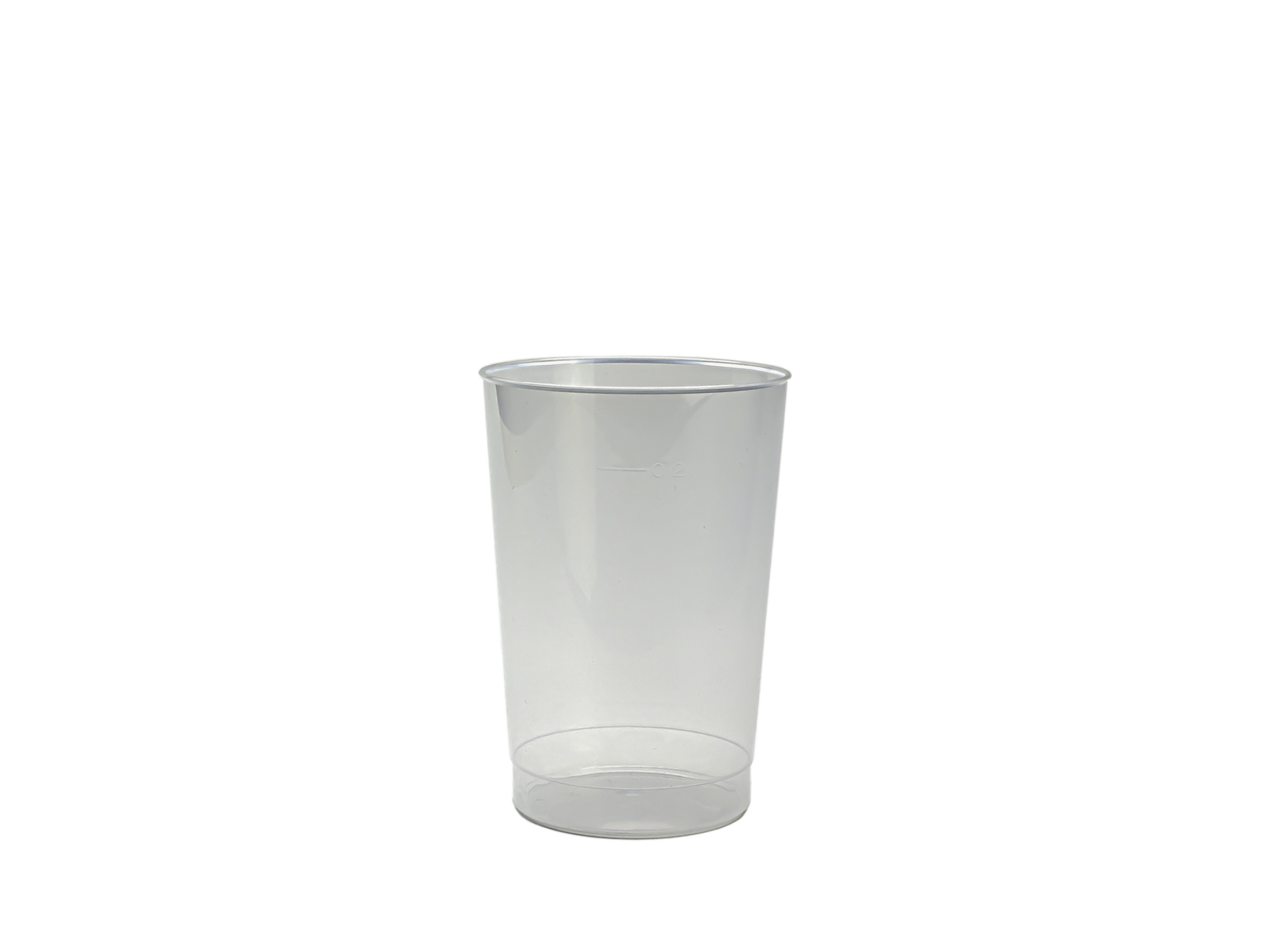 Einweg Trinkbecher aus PP, transparent, 2 dl, Mono-Cup kaffee-becher.ch